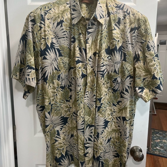 Tori Richard | Shirts | Tori Richard Tropical Leaf Print Mens Shirt ...